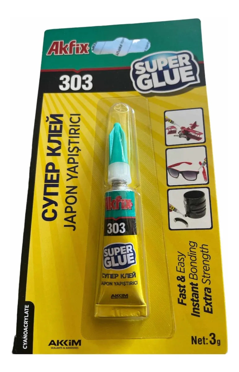 Adhesivo Super Glue Akfix 303 Gotita 3g | MOJOSTORE