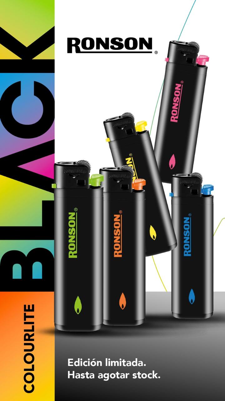 Pack 20 Encendedores Ronson Clear, Color y Black | MOJOSTORE